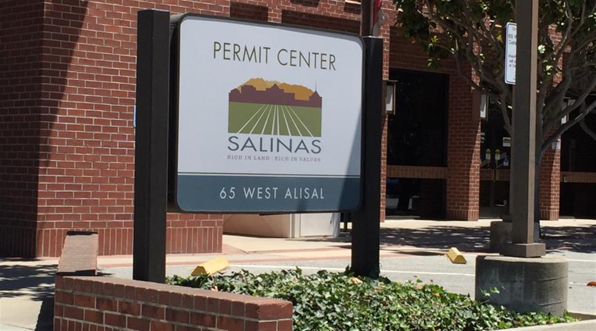 Permit Center Front Sign - City of Salinas